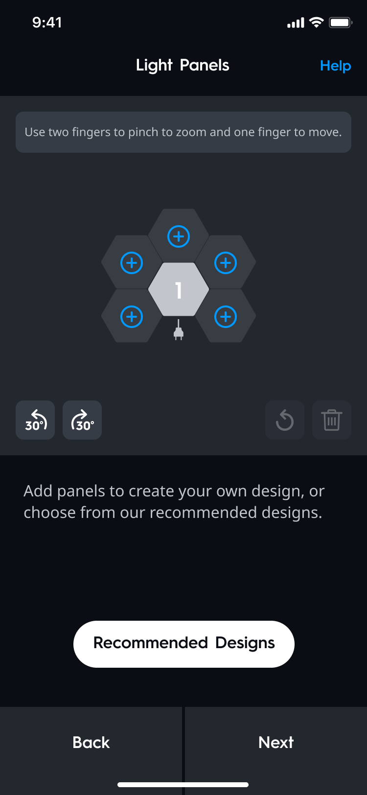 Setting Up Cync Smart Hexagon Panels